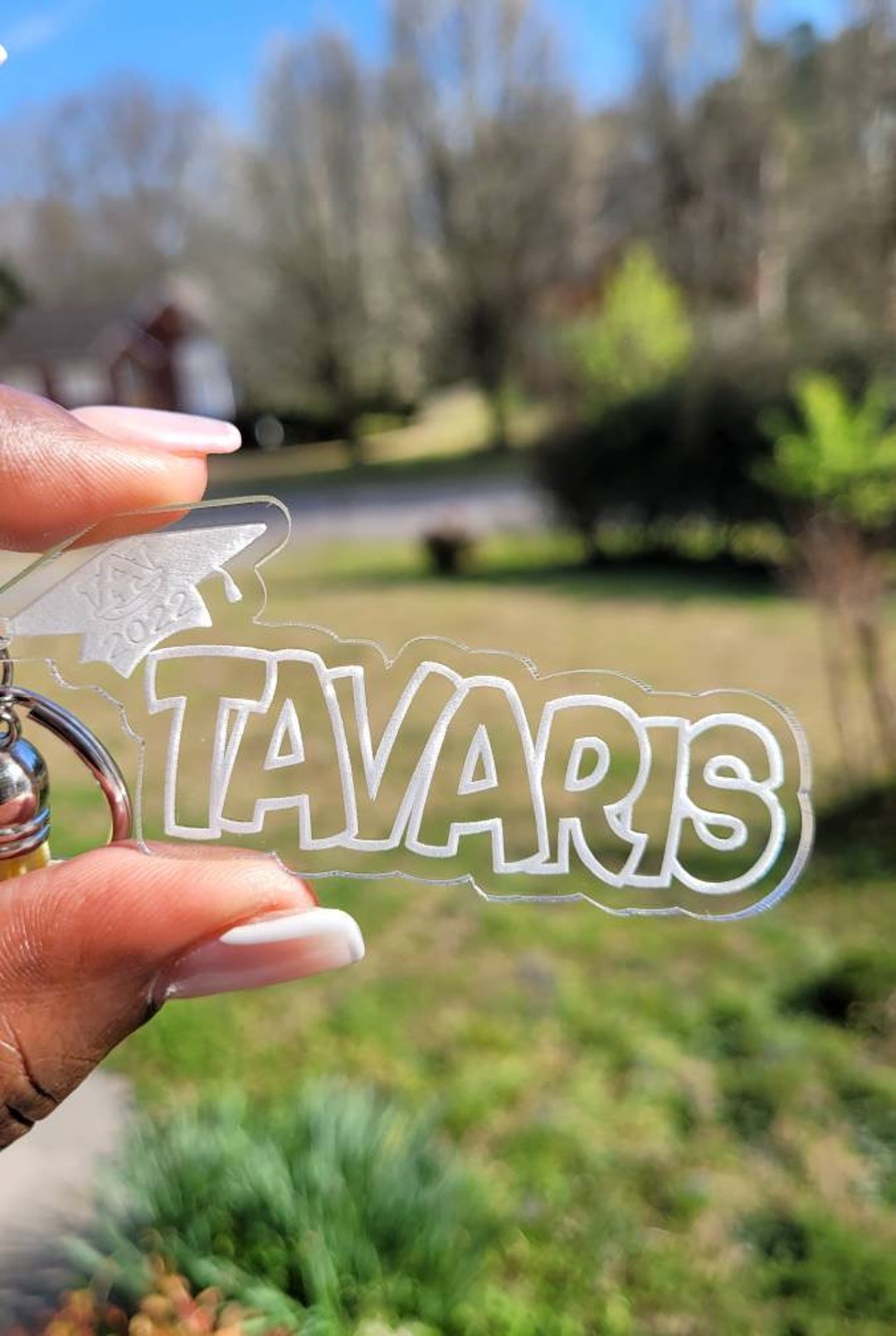 Acrylic Personalized Graduation Keychain for High School and College ...