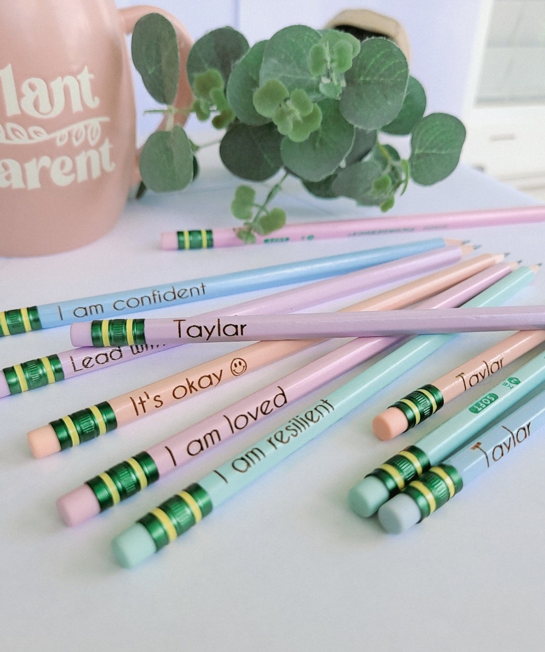 Engraved Pastel Pencils| #2 Pastel Pencils| Back to School Pencil ...