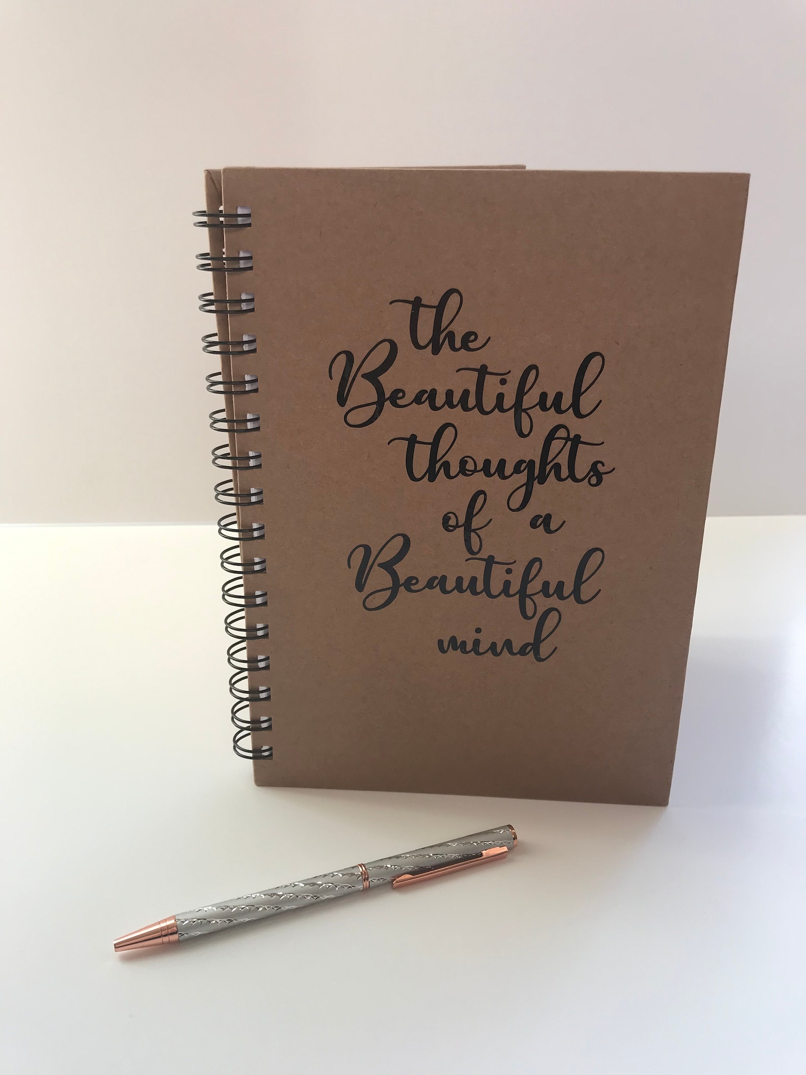 Personalised diary beautiful thoughts A5 Personalised Spiral | Etsy