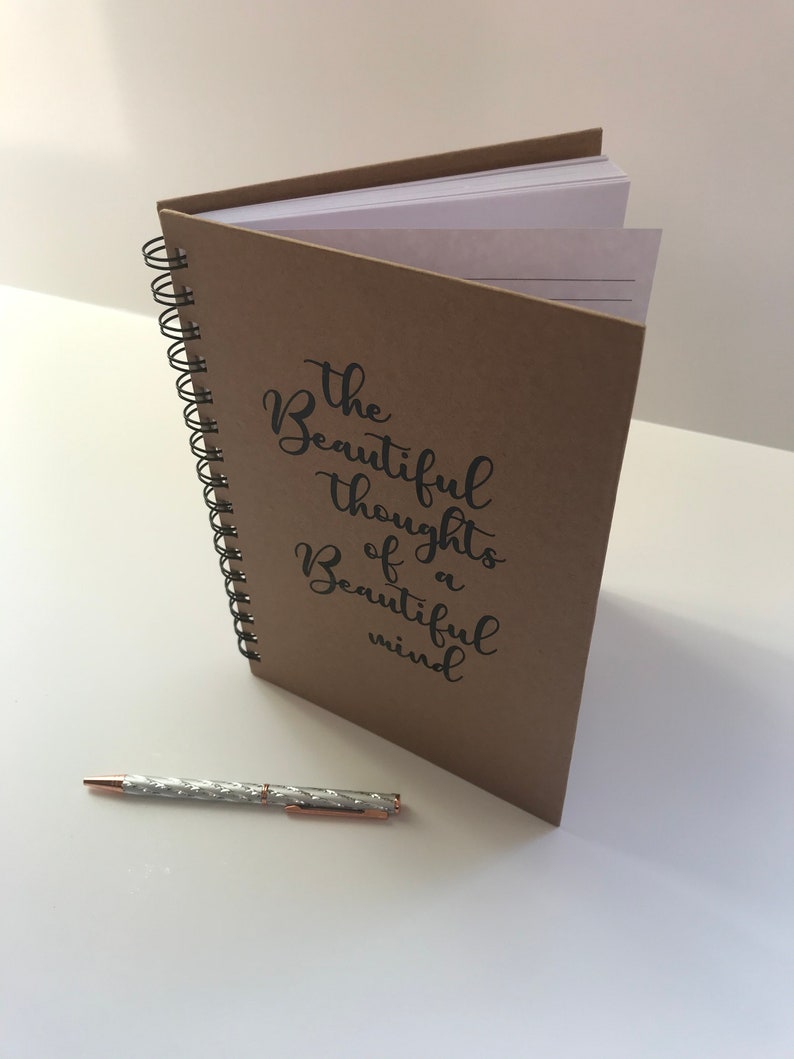 Personalised Diary Beautiful Thoughts A5 Personalised Spiral - Etsy