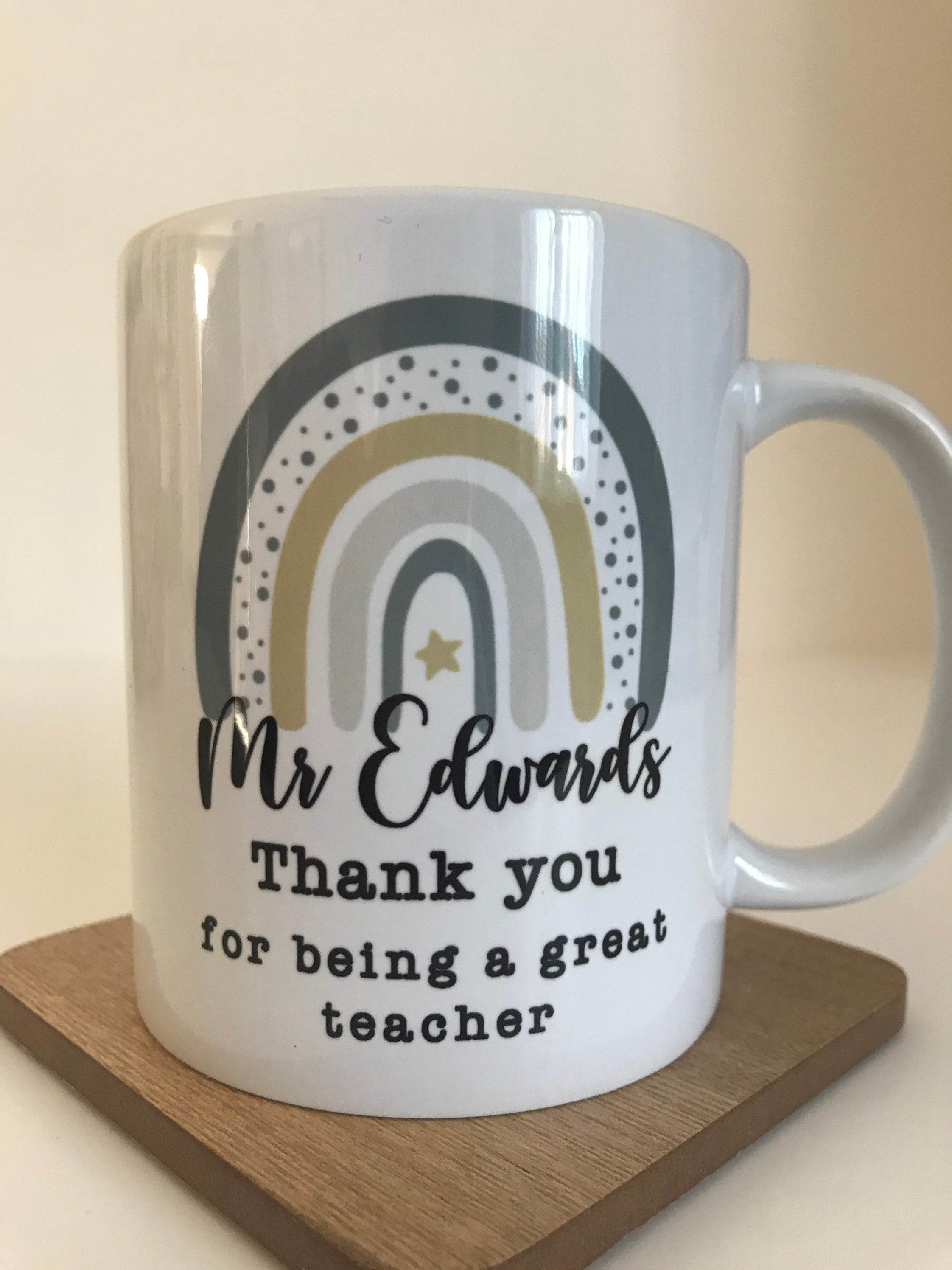 Personalised Teacher Mug Thank you Teacher Cup Appreciation | Etsy