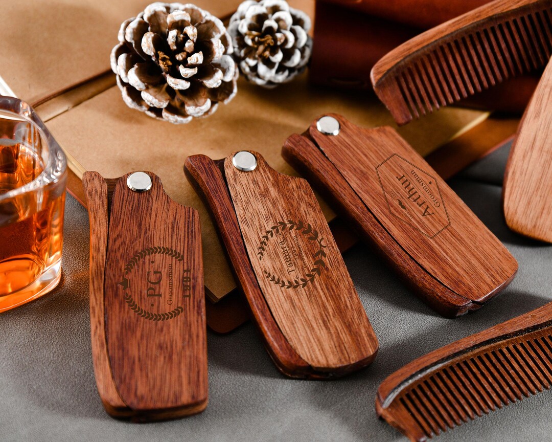 Personalized Wooden Beard Comb for Man - Custom Beard Combs Forhim - Etsy