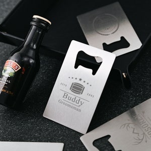 Personalized Square Beer Bottle Opener Groomsman Gift Ideas Gifts for ...