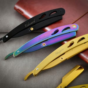 Men's Custom Engraved Razor Holder (blade Not Included), Groomsman Gift ...