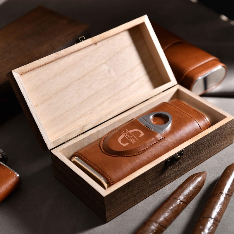 Leather Cigar Case - Etsy