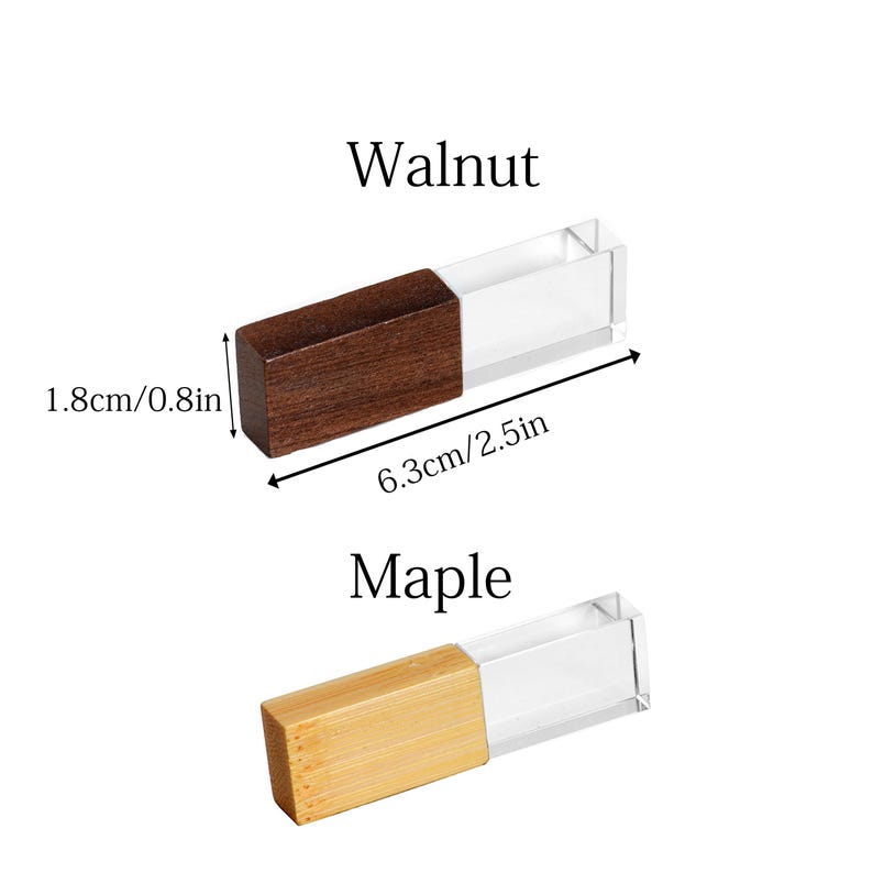 Personalized Wooden USB - Engraved Custom USB Stick - Weddings Gift Box ...