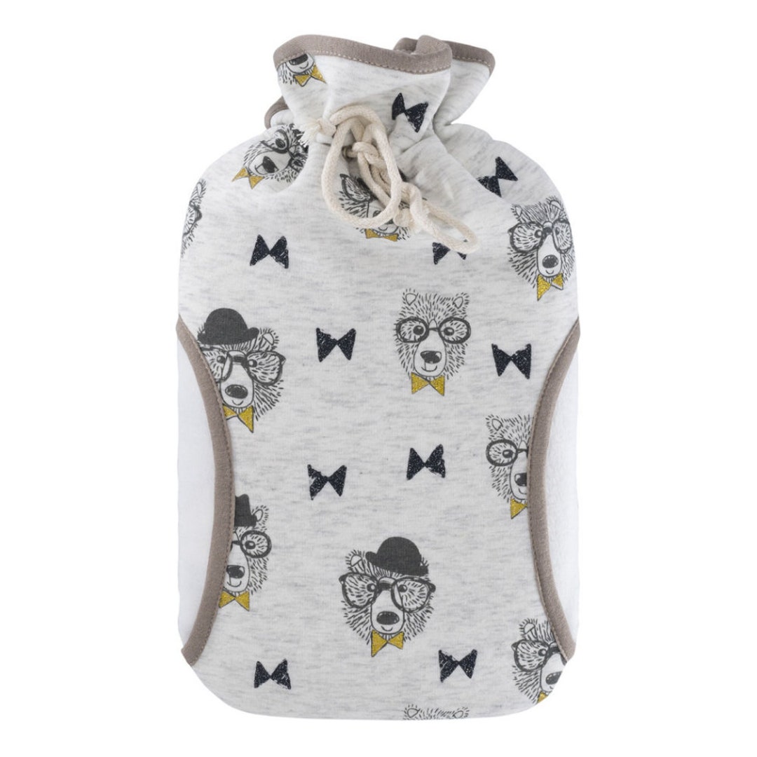 2 Litre Classic Comfort Eco Sustainable Hot Water Bottle With Muff Dog ...