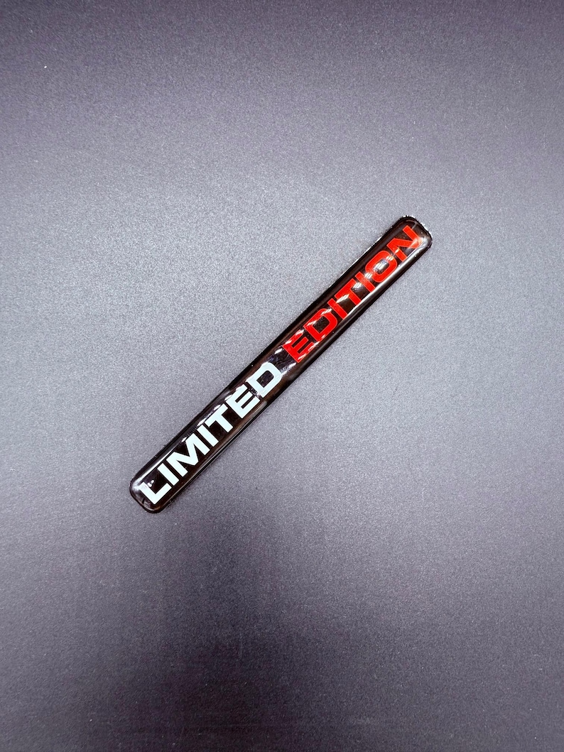 Limited Edition 3D Emblems Including Black Holder - Etsy