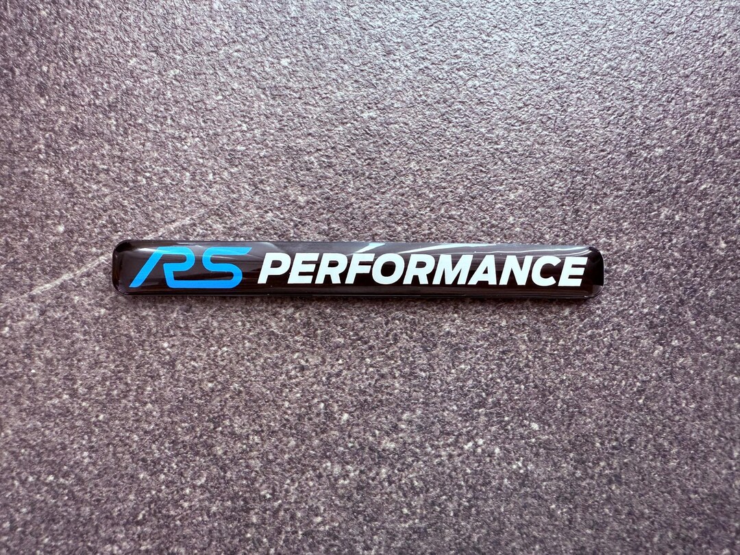 Ford RS Performance 3D Emblems Including Black Holder - Etsy
