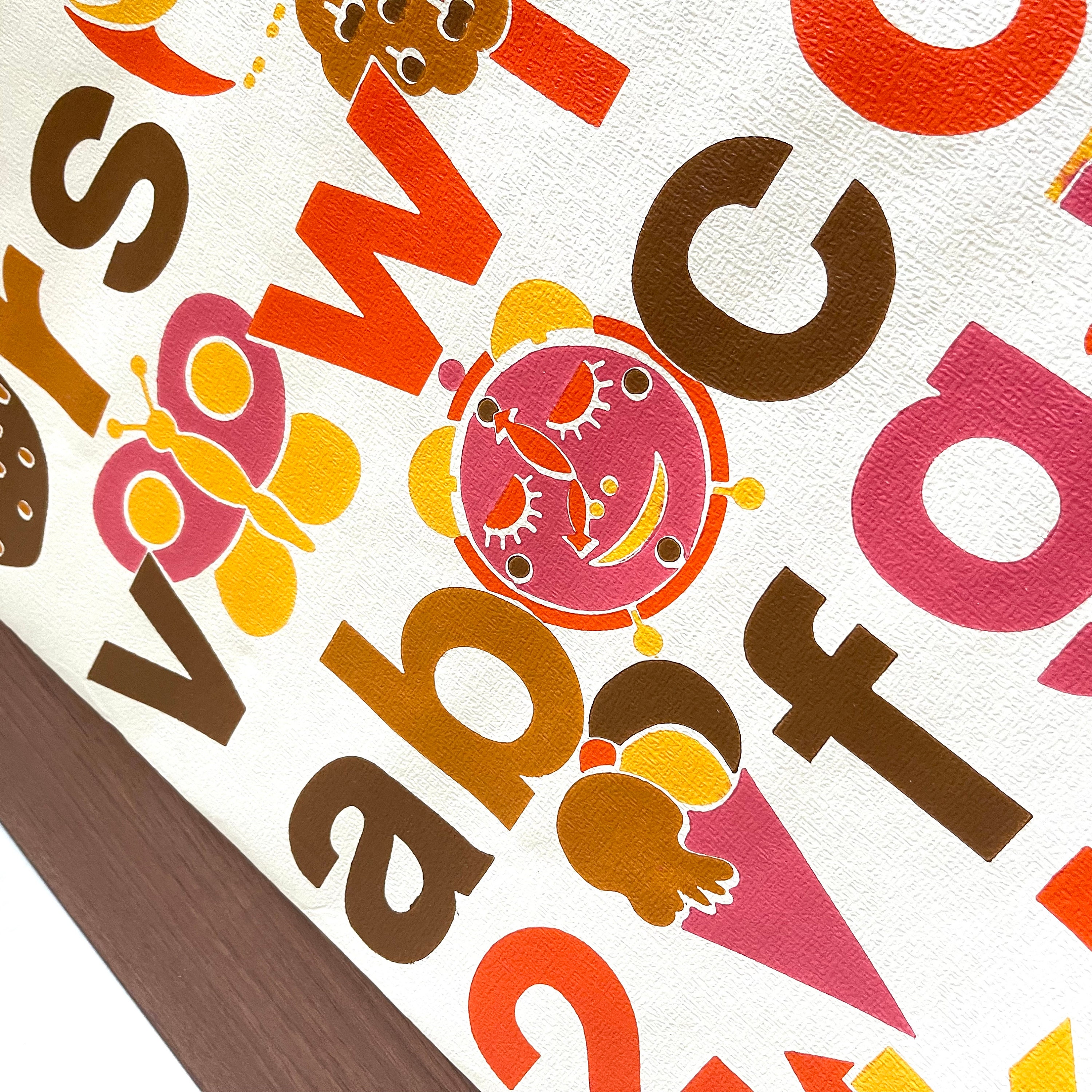 Authentic MCM Vintage Wallpaper. Full Roll. 1960s/70s Graphic Design ...