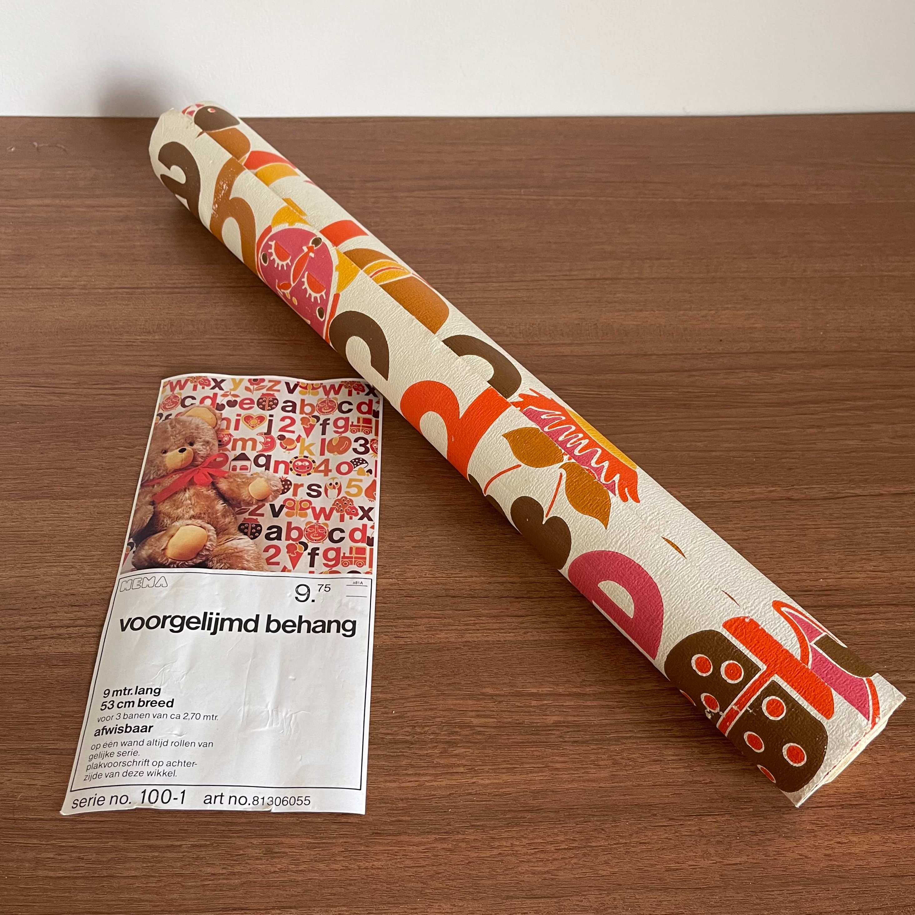 Authentic MCM Vintage Wallpaper. Full Roll. 1960s/70s Graphic Design ...