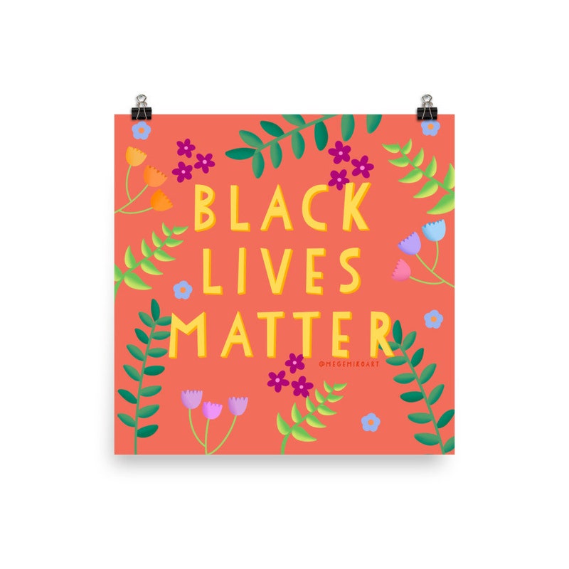Black Lives Matter Poster - Etsy
