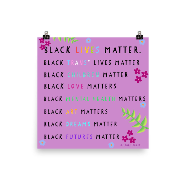 Black Lives Matter Poster - Etsy