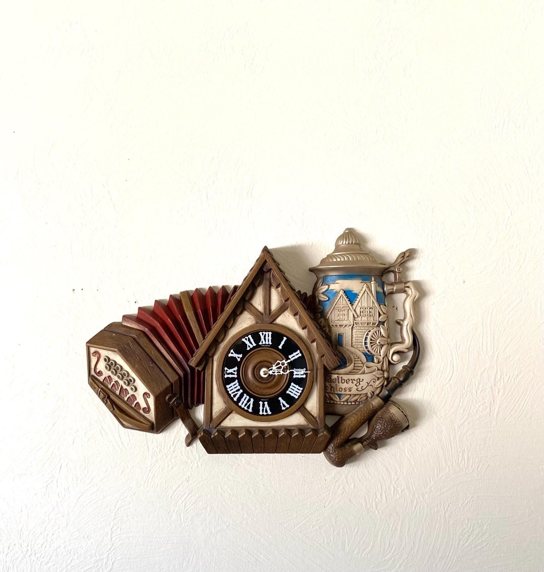 Large Vintage Quartz Wall Clock. A True Homage to Germany! Cuckoo Clock ...
