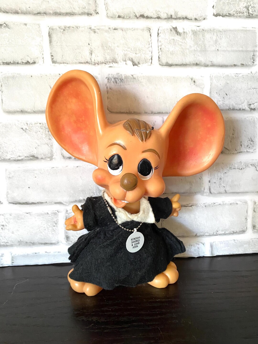 Vintage Roy Des of Fla, 1970 Graduate Big Ear Mouse Bank. Royalty ...