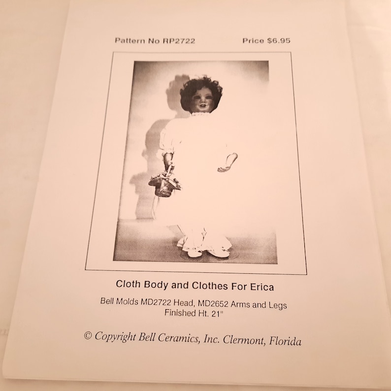 Vintage 1990s Cloth Body & Clothes Pattern for 21 Antique or ...