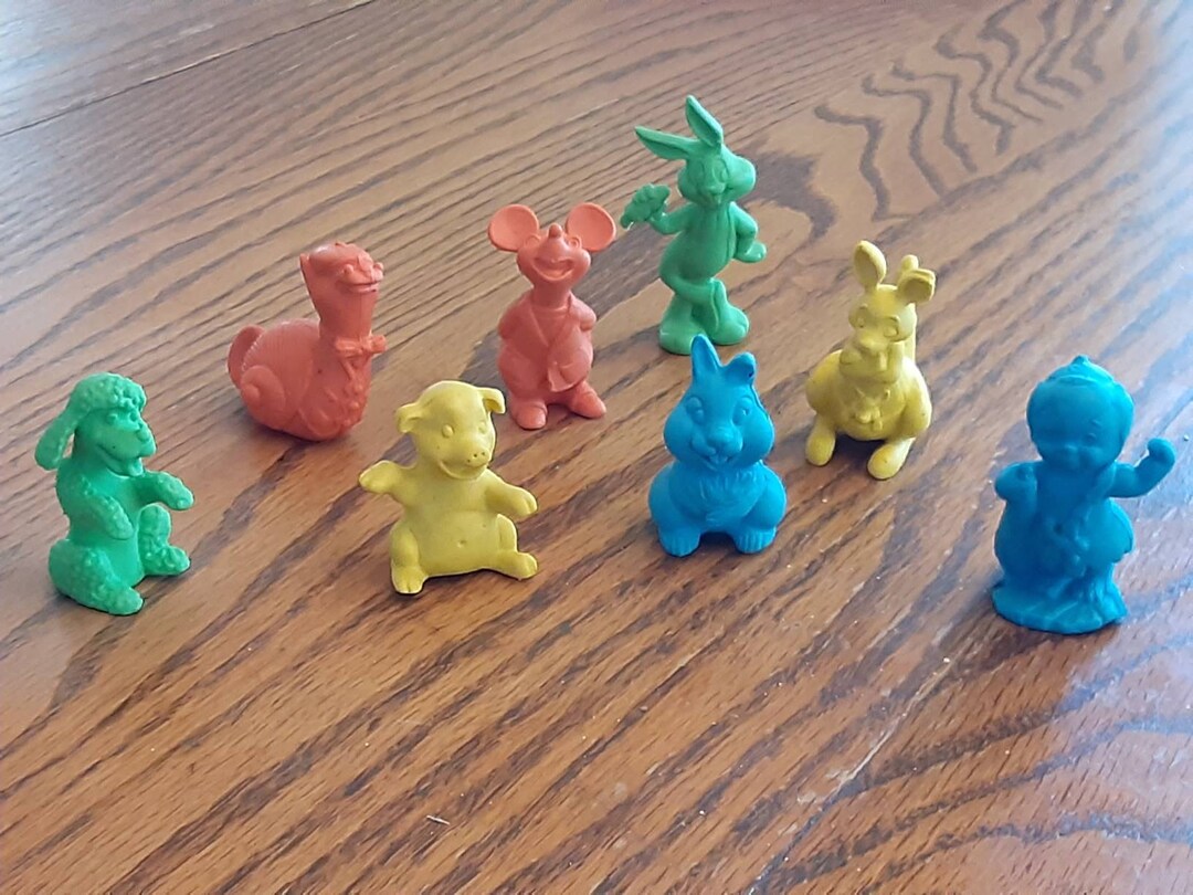 Diener Eraser Vintage Toy - New Rare Batch! Kangaroo, Bugs Bunny, Mouse ...