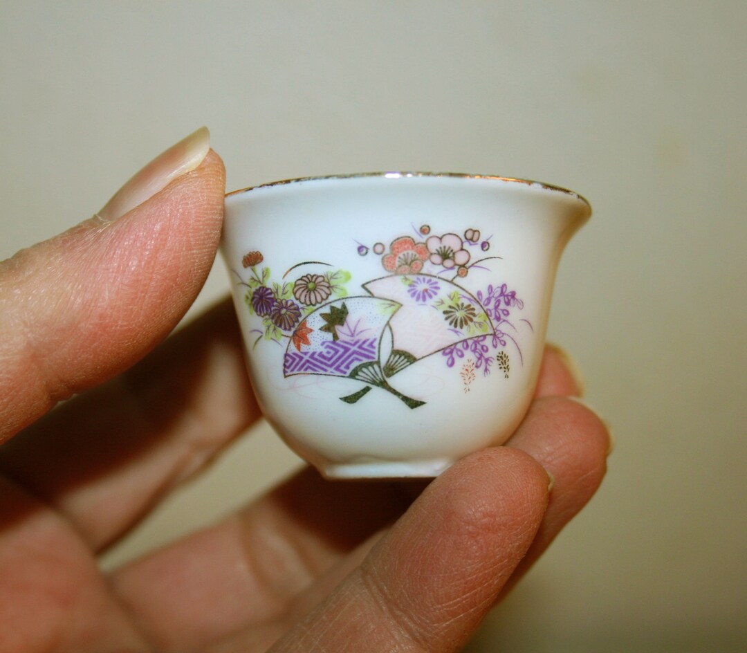 Vintage SAKE 2 CUPS Asian Teacup or Sake Cup - Etsy