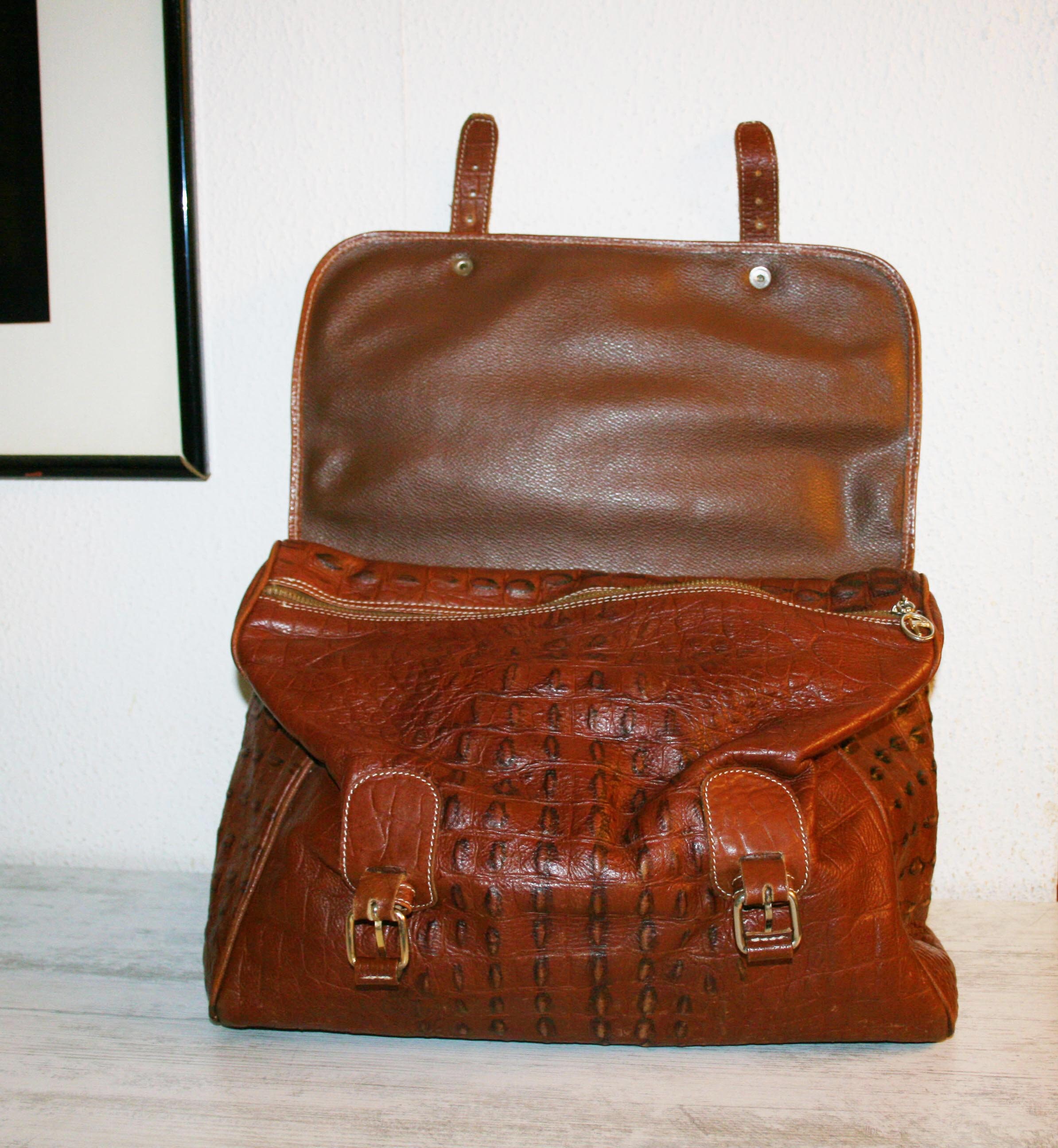 Vintage Trussardi Made in Italy Leather Shoulder Hand Bag Vintage Trussardi Made in Italy Leather Shoulder Hand Bag