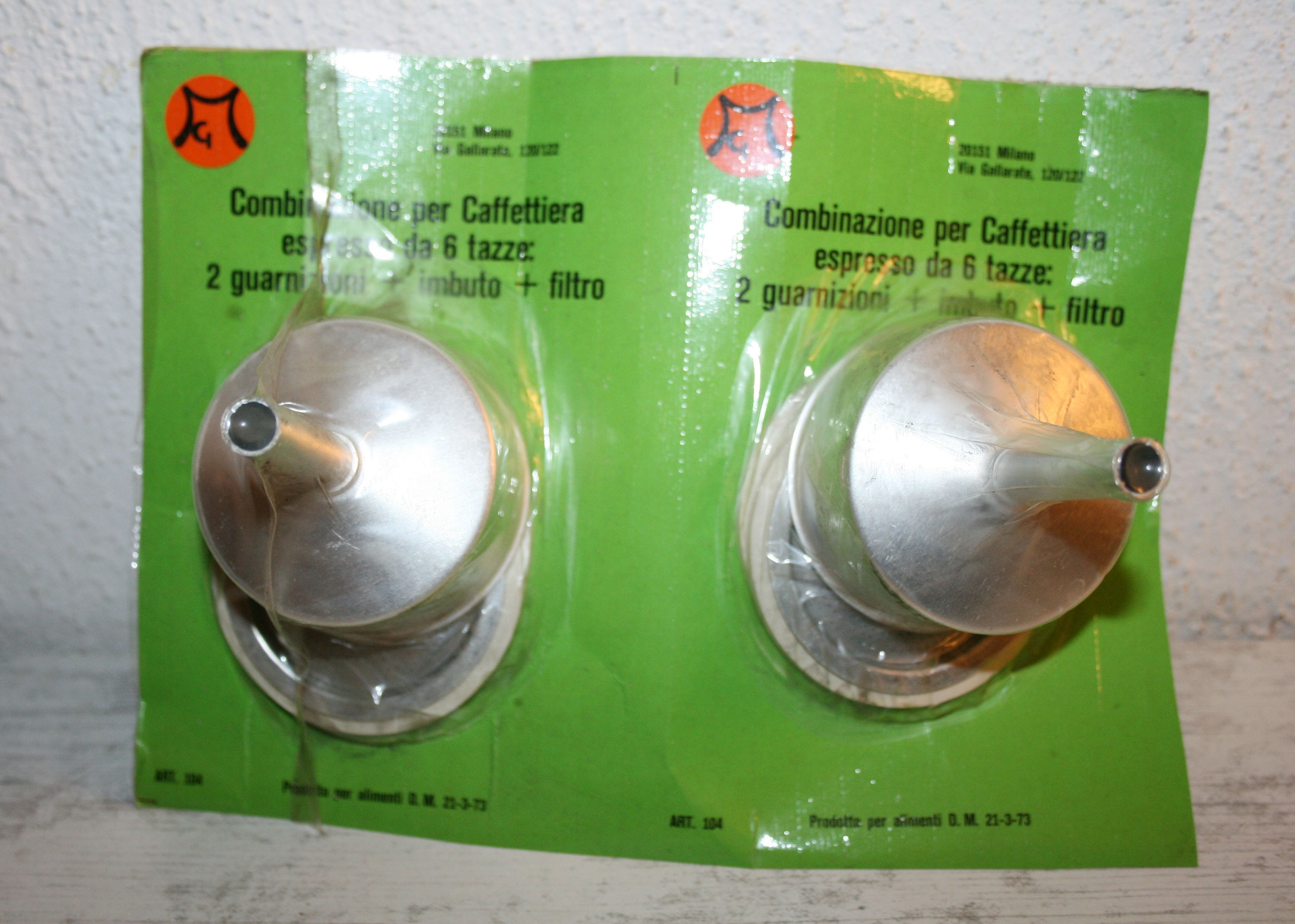 ITALIAN 70s FUNNELS, Coffee Makers - Italian Coffee Pot Filters ...