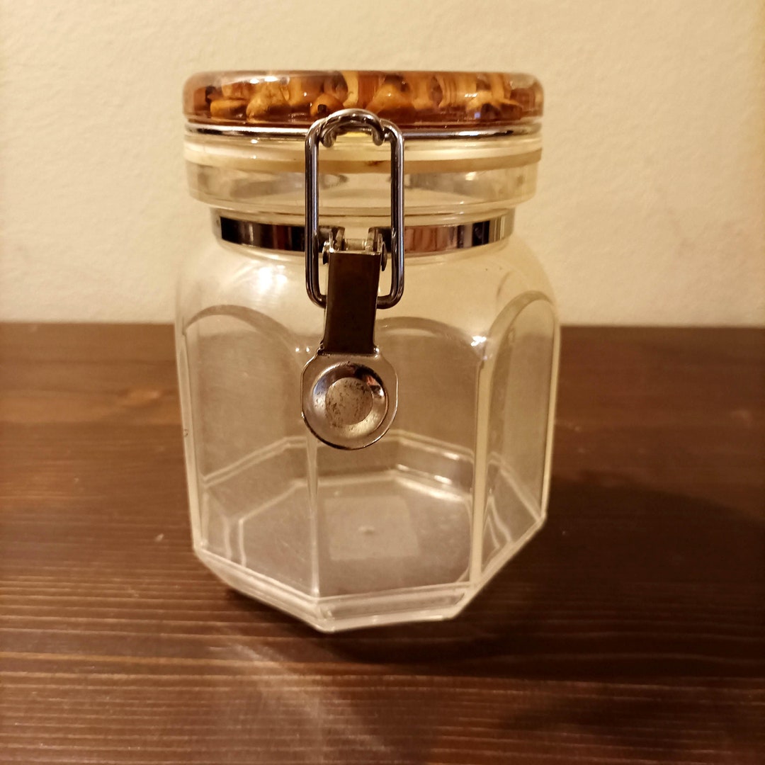 Vintage 90s Coffee Jar - Home Decoration - Container With Lid - Coffee ...