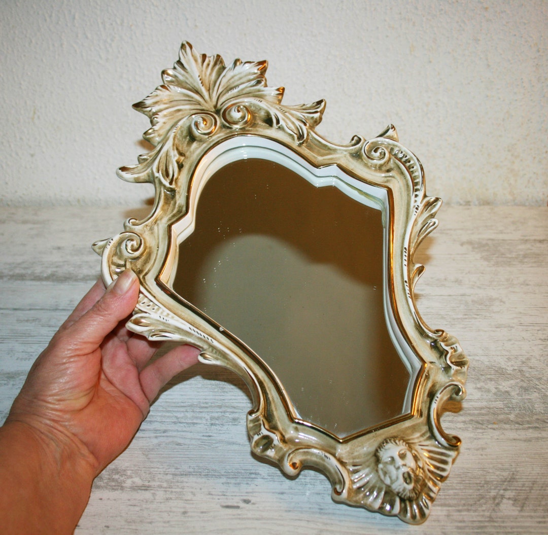 Capodimonte Porcelain Mirror 1960s Vintage Wall Mirror, Bathroom ...