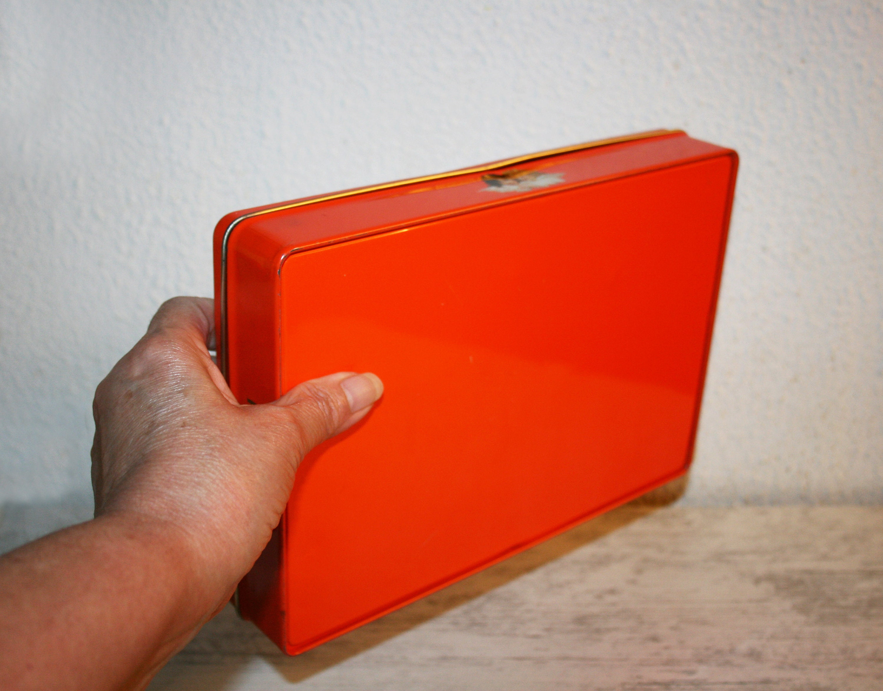 RARE!! Vintage Orange Fiorucci Tin - Collectible Tin - Original Vintage ...