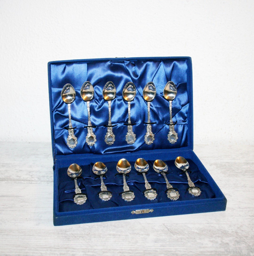 Vtg 70s Pewter Coffee Espresso Spoons -table Spoons -made in Italy ...