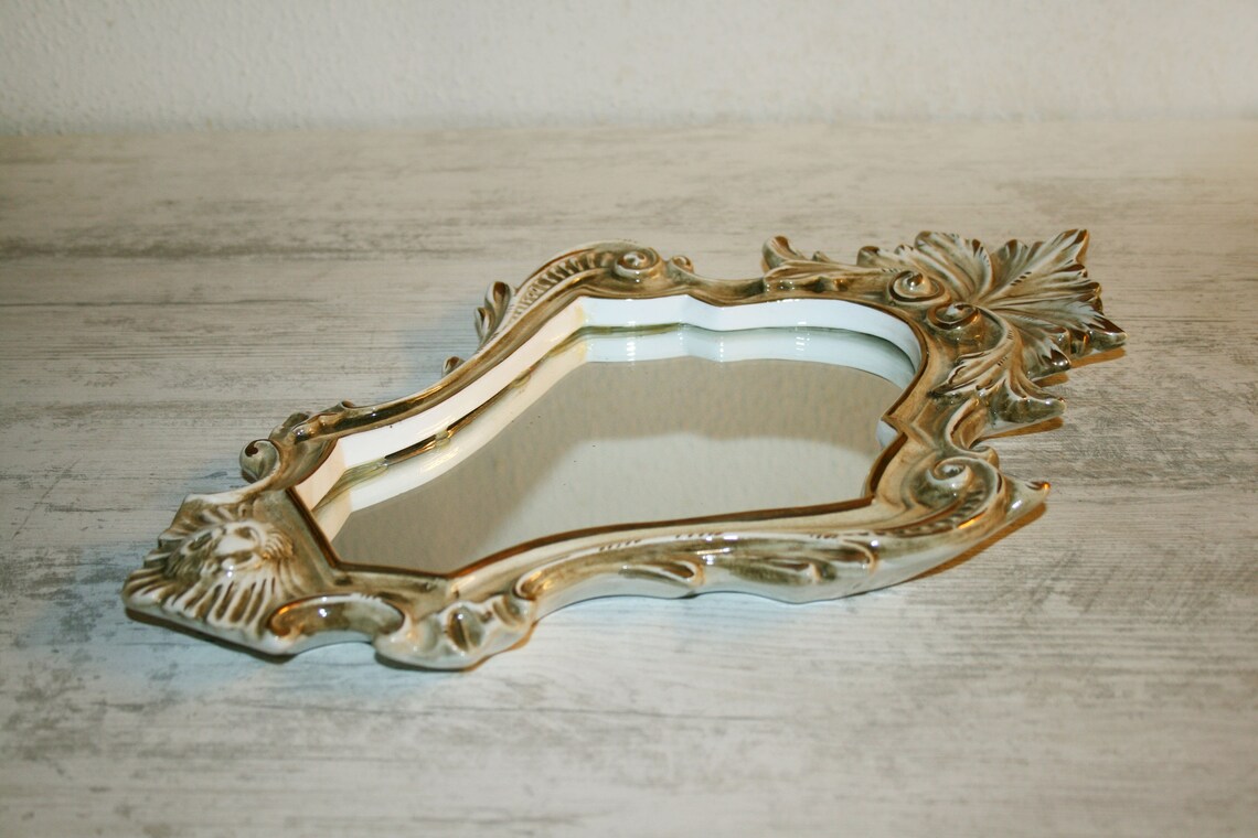 Capodimonte Porcelain Mirror 1960s Vintage Wall Mirror, Bathroom ...
