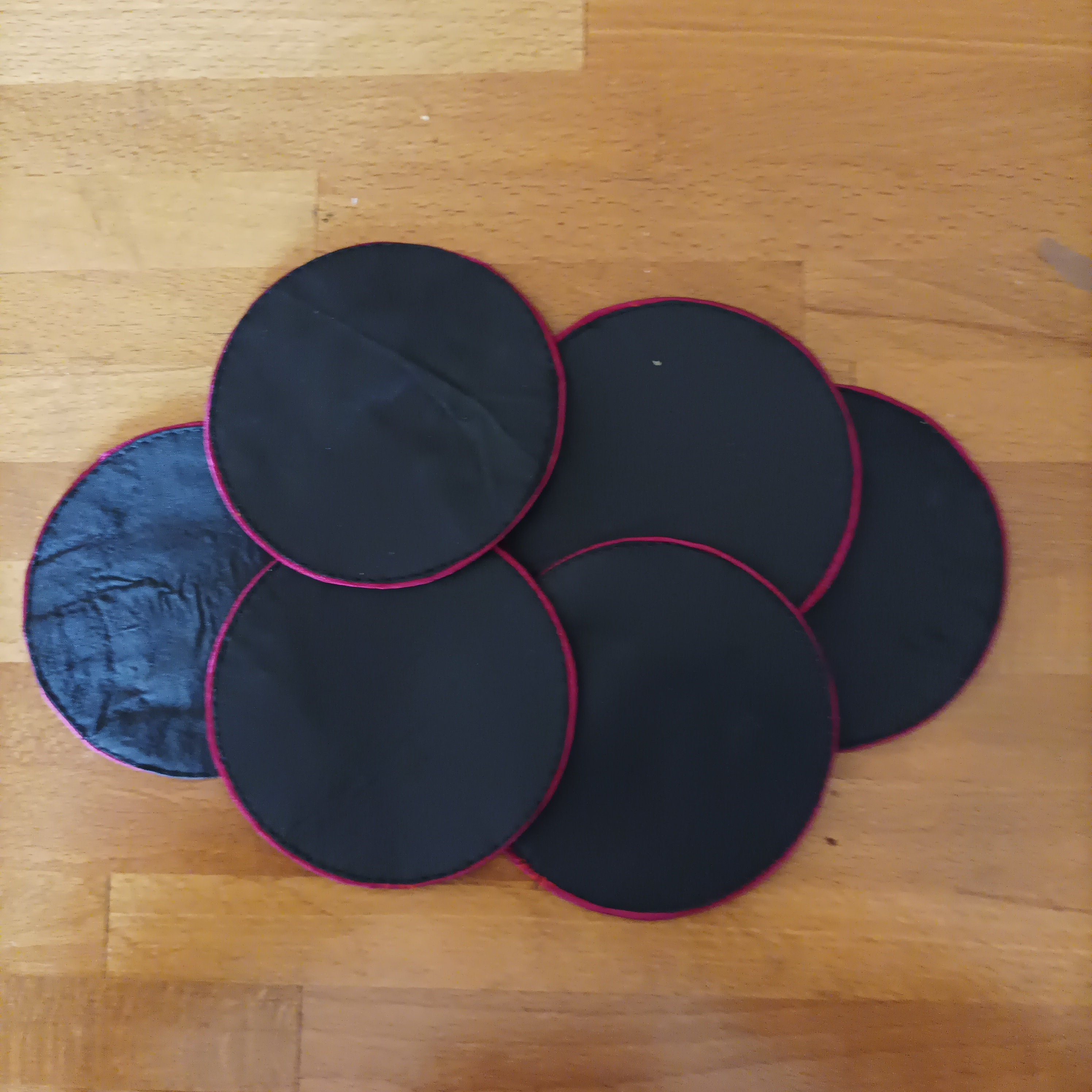 Set of 6 Chinese Silk Coasters - Table Decor - Drink Coasters - Kitchen ...