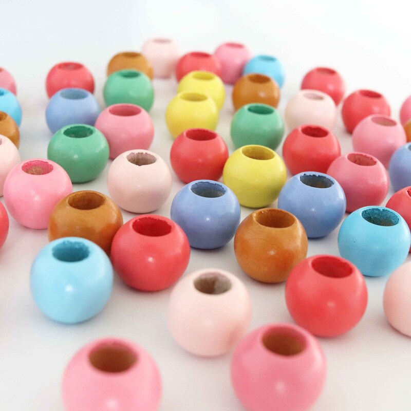 Wood Macrame Beads - Etsy