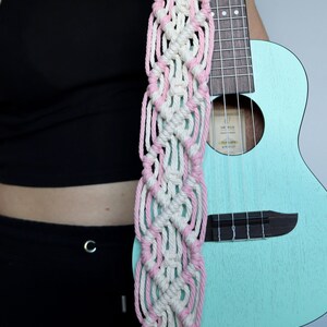 Macrame Custom Ukulele Strap Guitar Instrument Support Boho - Etsy UK