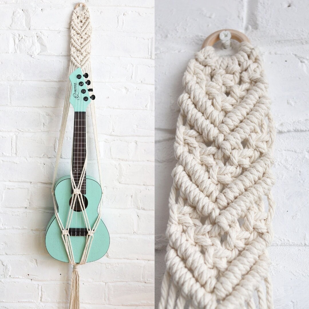 Macrame Ukulele Wall Hanger Ukulele Stand Guitar Wall Decor - Etsy