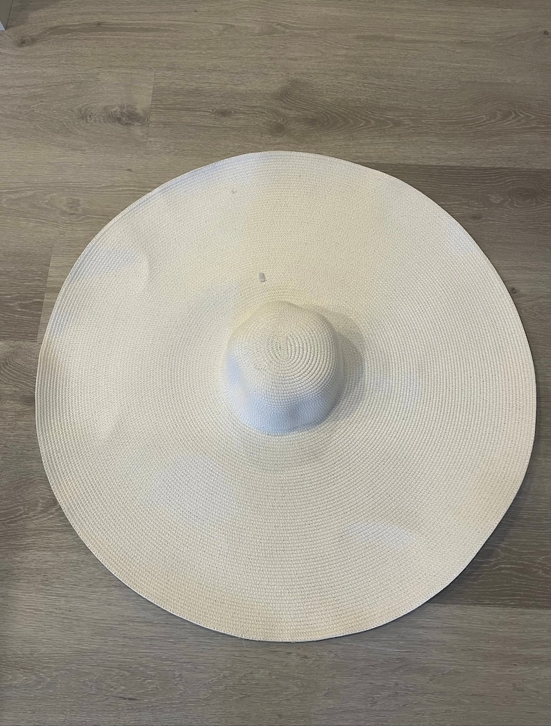 Extra Large Straw Hat, 80cm Across. Photoshoot Sun Hat. Extra Large Sun ...