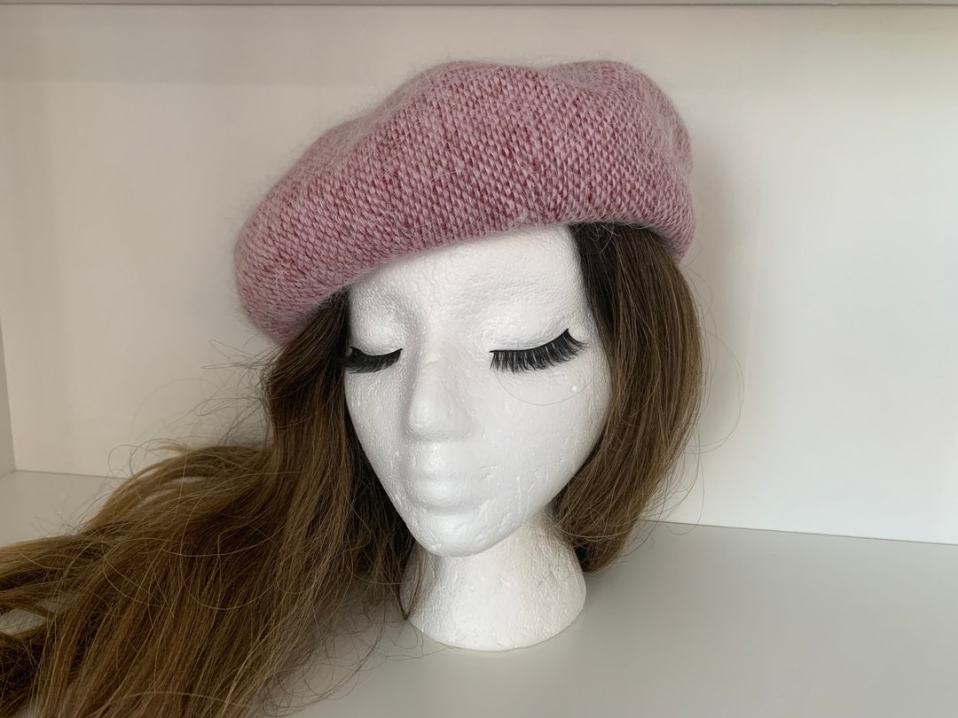 Salefluffy Angora French Beret, Classic Angora Beret, Spring Beret Wool ...