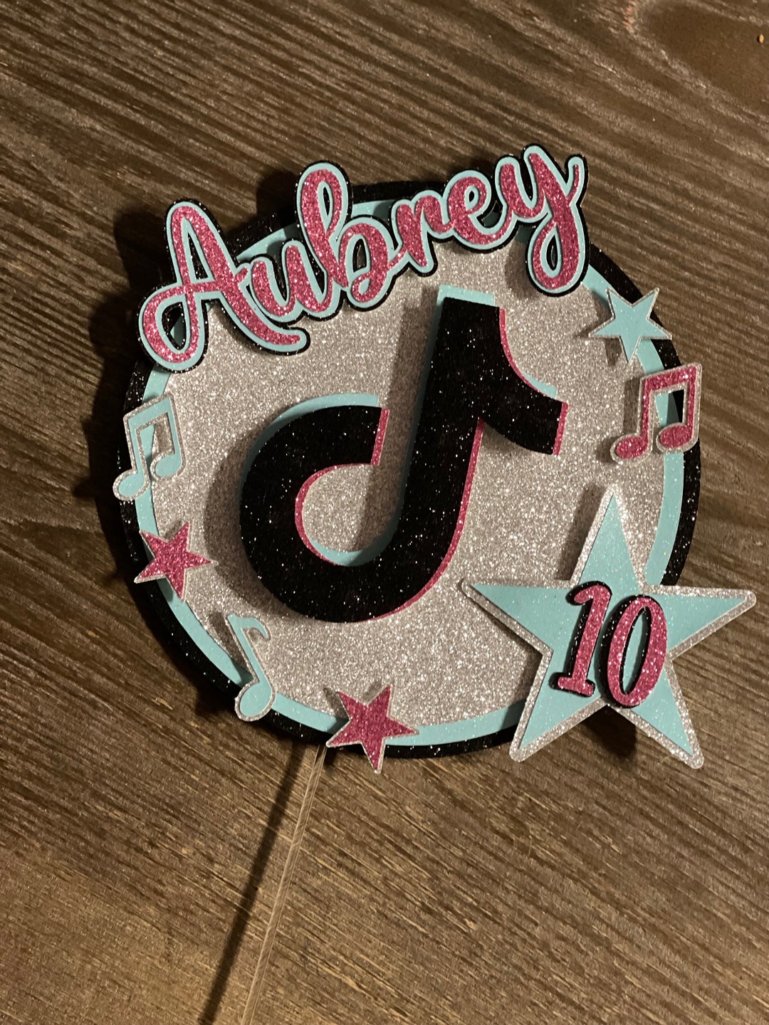 Tiktok Themed Cake Topper Tiktok Cake Topper Tiktok Birthday Tiktok ...
