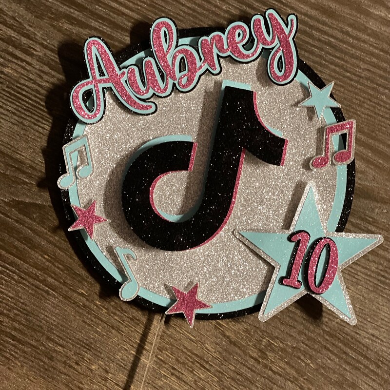 Tiktok Cake Topper - Etsy