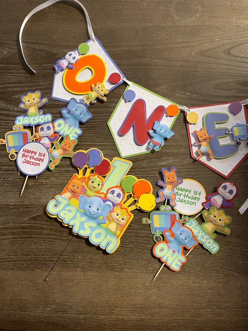 Word Party Themed Cake Topper Word Party First Birthday - Etsy