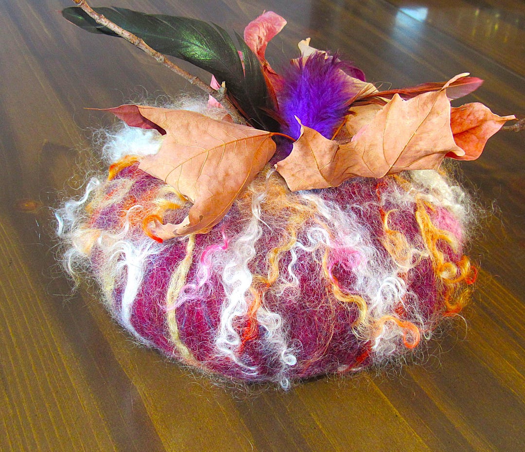 Hand Felted Wool Vessel, Handmade Wool Art Object, Home Decor, Office ...