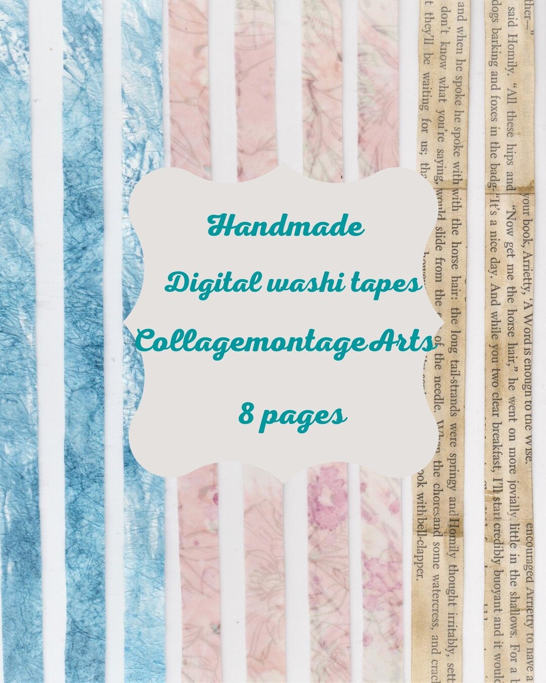 Digital Washi Tapes, Printable Washi Tapes, Journals, Scrapbooking ...