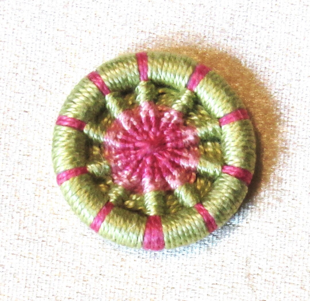 Handmade Dorset Style Button, Handwoven Thread Button, Dorset Button ...