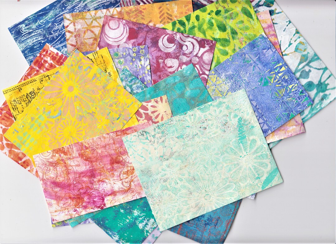 Painted Paper, Gelli Prints, Painty Papers, Painted Backgrounds ...