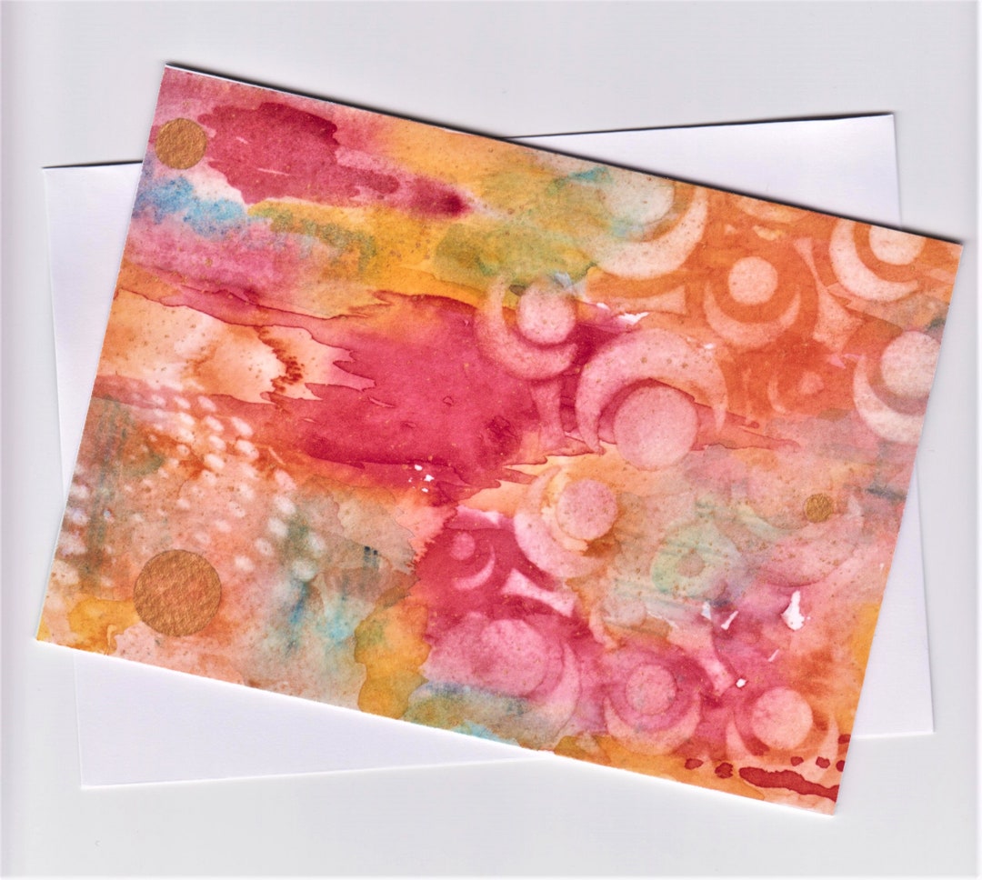 Hand Painted Card, Watercolor Cards, Handmade Cards, Note Cards, Water ...