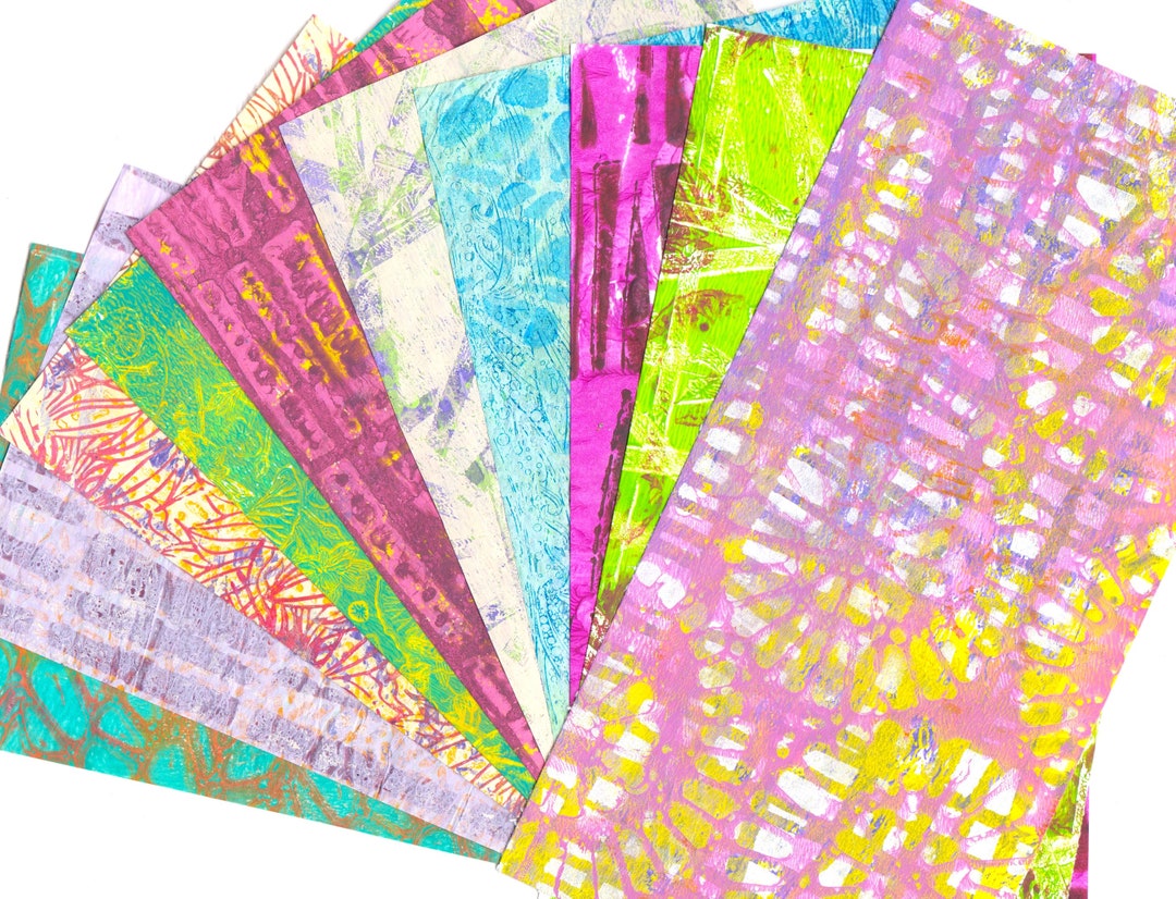 Gelli Prints, Painted Papers, Painty Papers, Painted Backgrounds ...