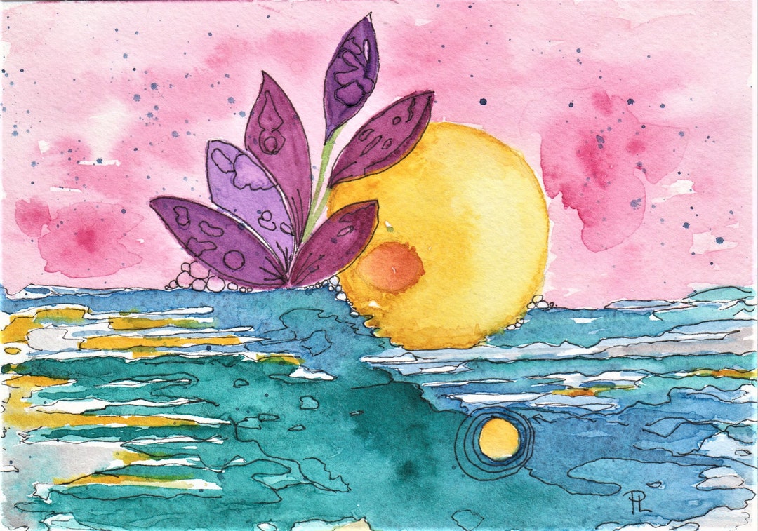 Handmade Cards Watercolor Cards Hand Painted Cards Note - Etsy