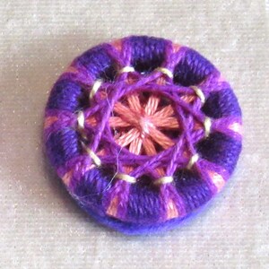 Handmade Dorset Style Thread Buttons, Needle Woven Buttons, Hand Woven ...