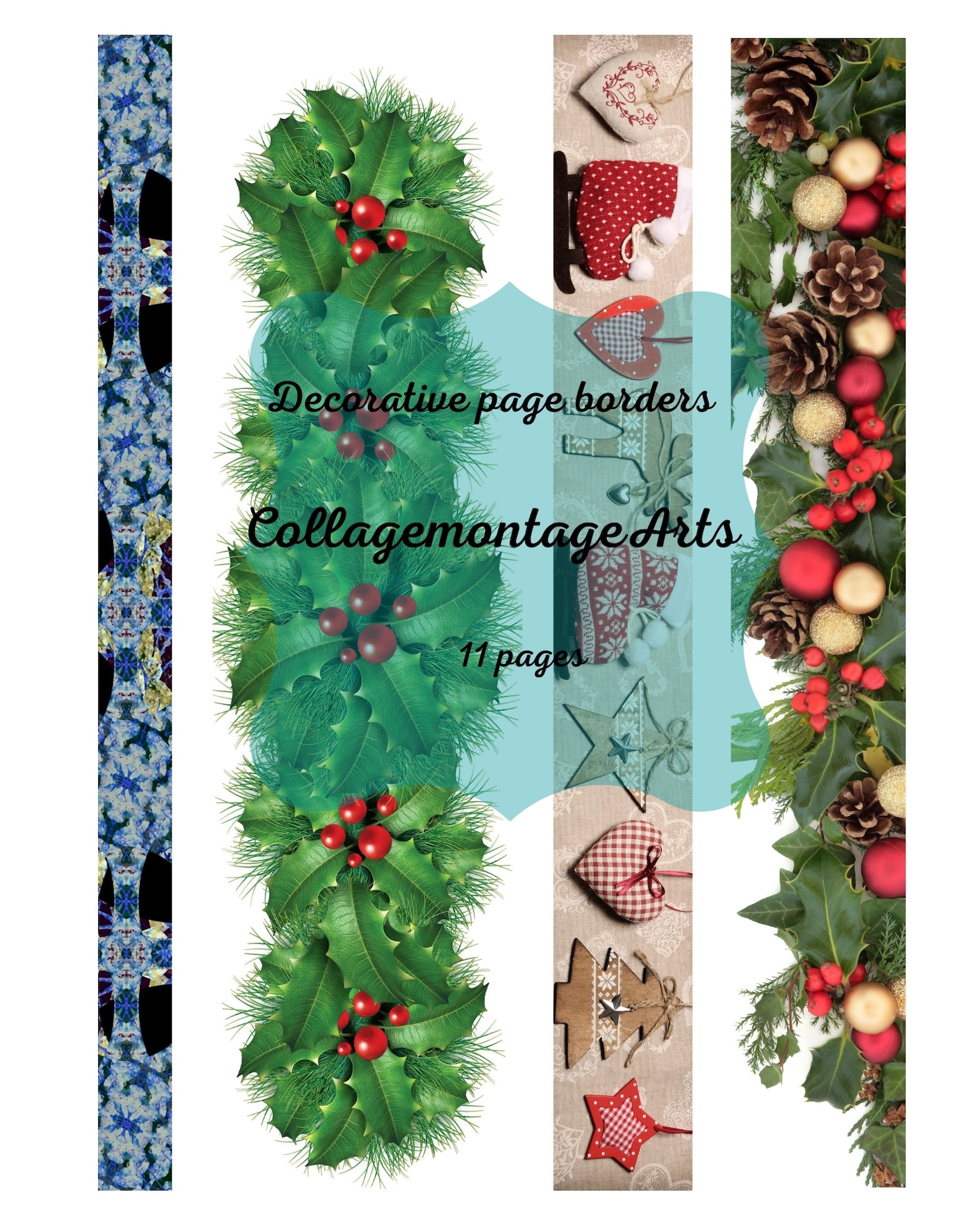 Decorative Page Borders, Printable Borders, Digital Page Borders ...