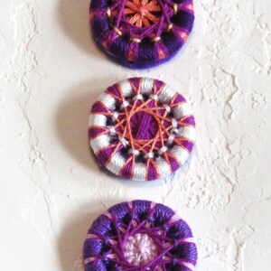 Handmade Dorset Style Thread Buttons, Needle Woven Buttons, Hand Woven ...