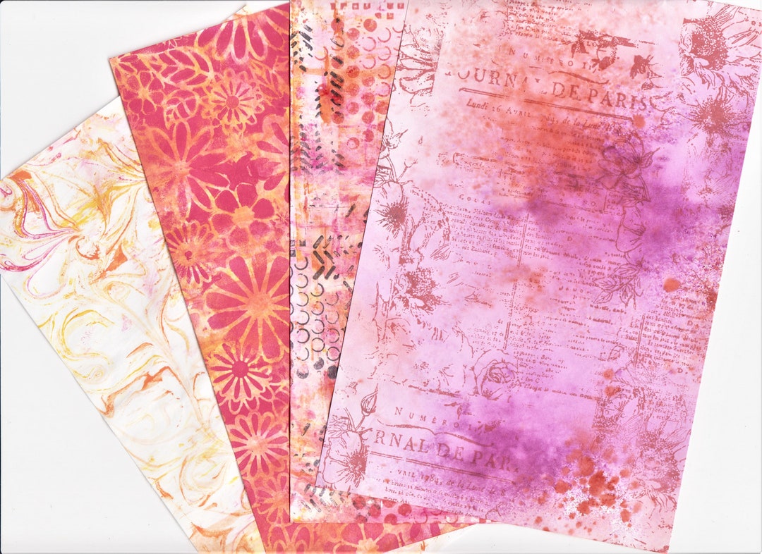 Painted Papers, Gelli Prints, Painty Papers, Painted Backgrounds ...