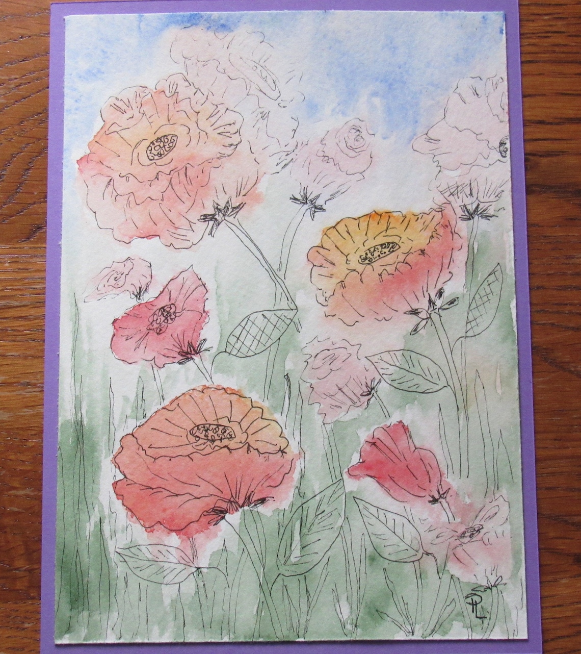 Hand painted card Watercolor cards handmade cards hand made | Etsy